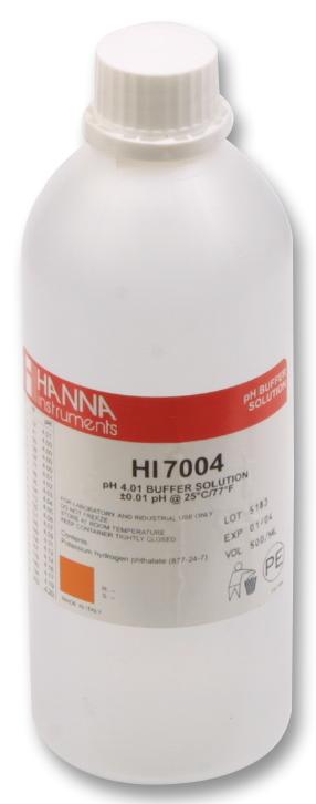 HI-7004L - Hanna Instruments - Solution, pH 4.01 Buffer, Bottle