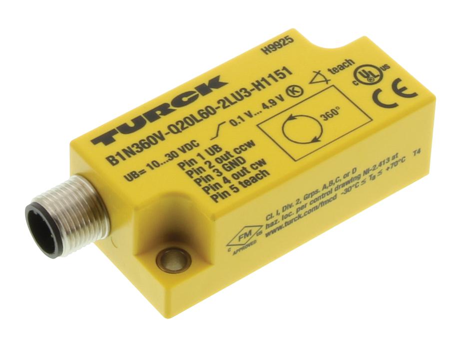 B1N360V-Q20L60-2LU3-H1151 - Turck - INCLINOMETER, 360DEG, 30VDC