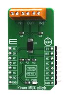 MIKROE-4109 - Mikroelektronika - Click Board, Power MUX Click, Power Switch